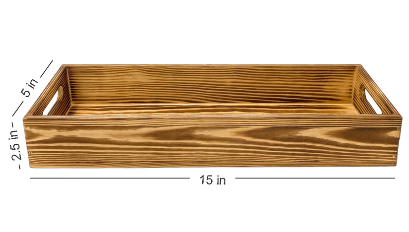 Wood Serving Tray 15x5 Inch Long for Farmhouse Home Decoration – CB ...